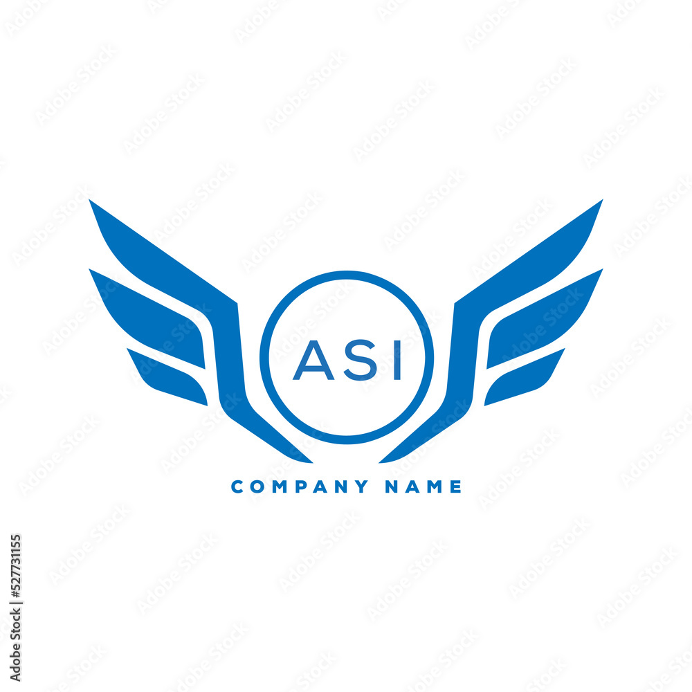 ASI letter logo design.ASI creative initials monogram vector letter ...