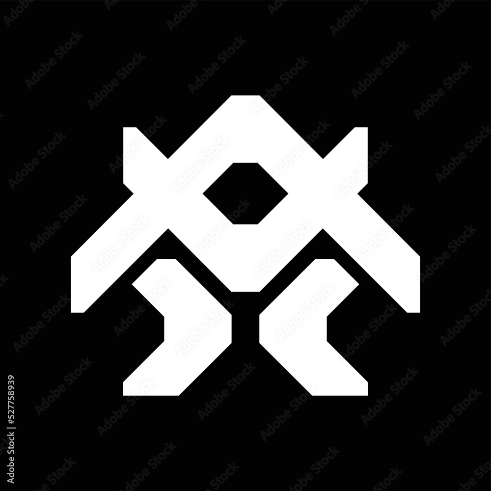 Vector illustration of letter A symbol in cyberpunk style Stock Vector ...