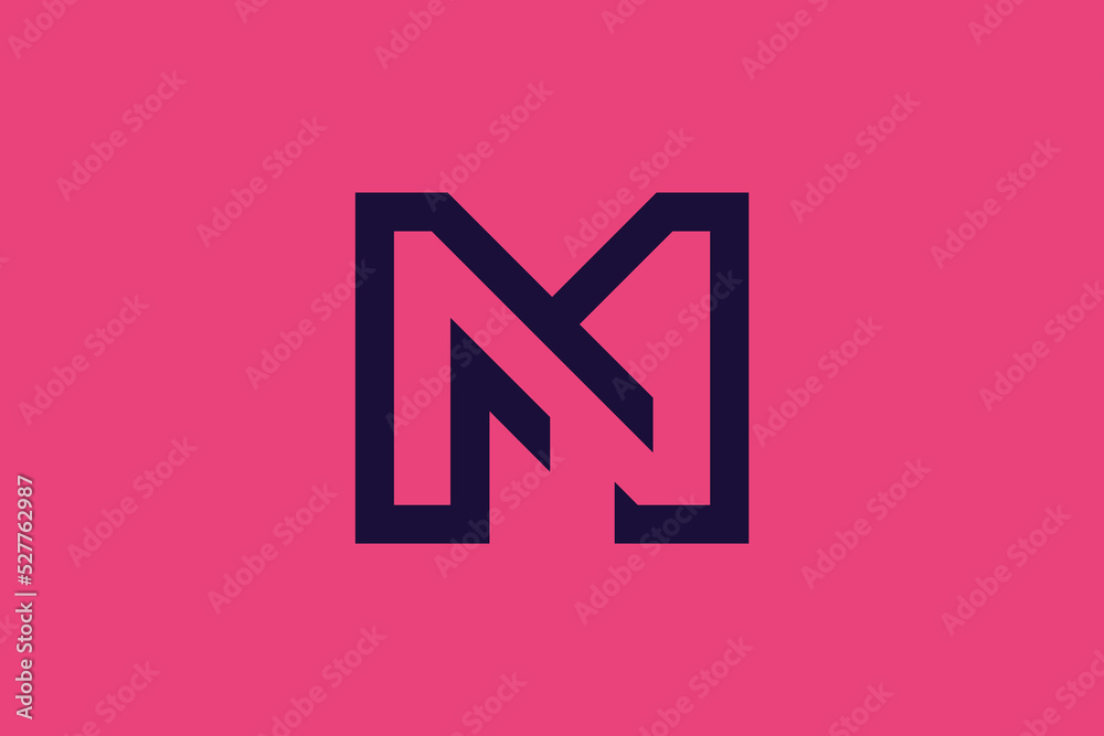 Minimal MF logo. Icon of a FM letter on a luxury background. Logo idea ...