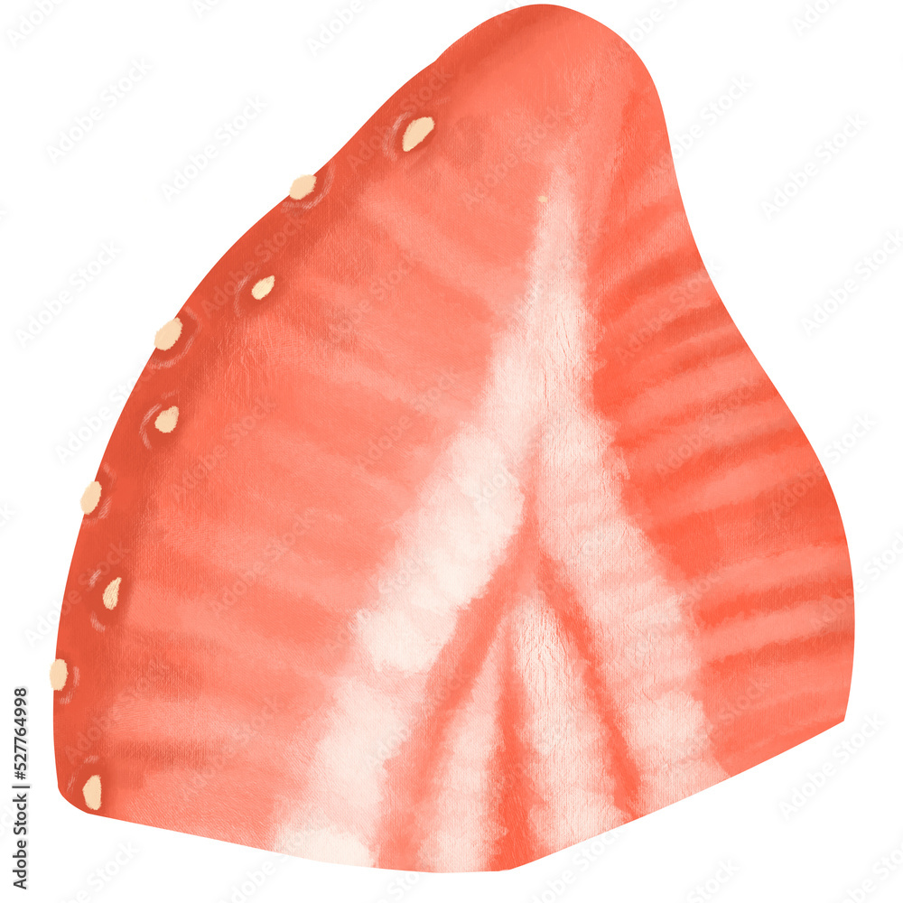 Hand drawn inside texture Strawberry png clip art. fruit illustion for ...