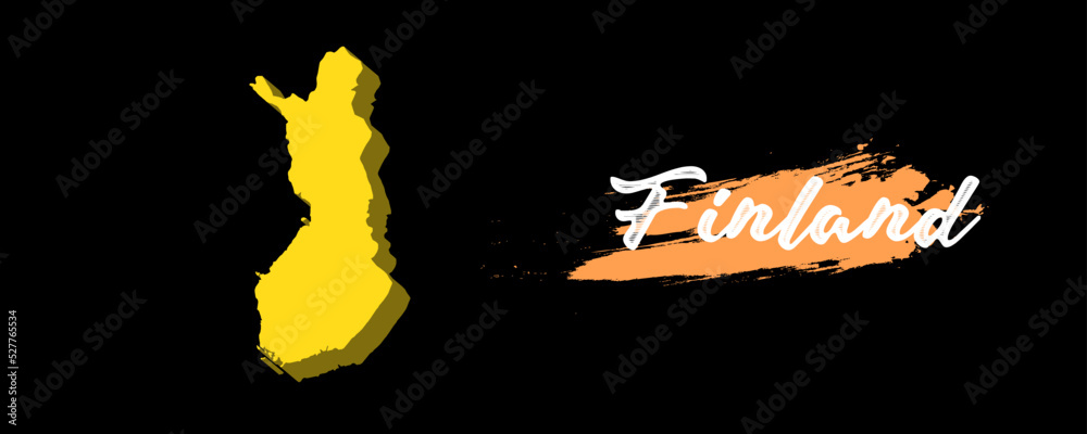 finland map, finland outer boundary map, finland projected map, Country ...