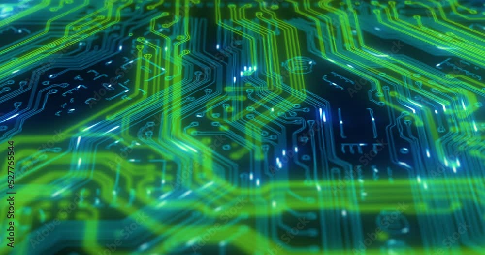 Circuit board, 3D light design and pattern of futuristic cyber security ...