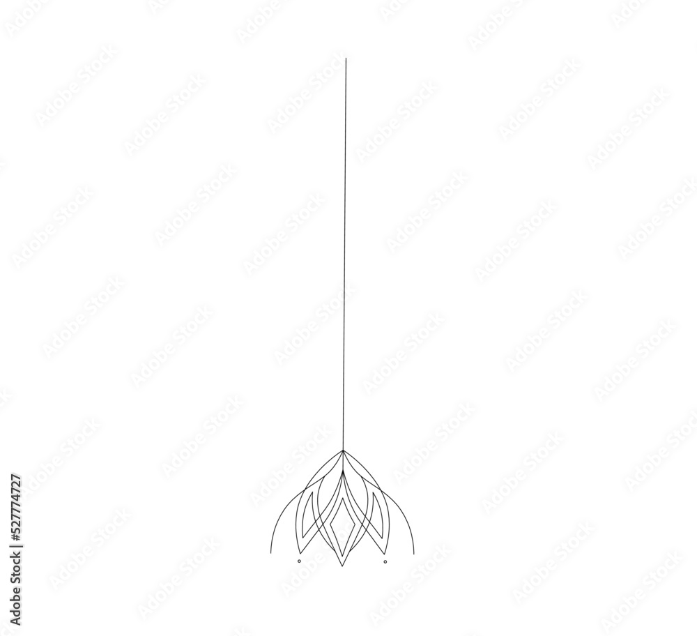 Vector isolated long floral vertical decorative symbol colorless black ...