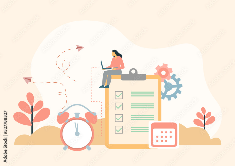 Time management, organization, working time. Time organization ...