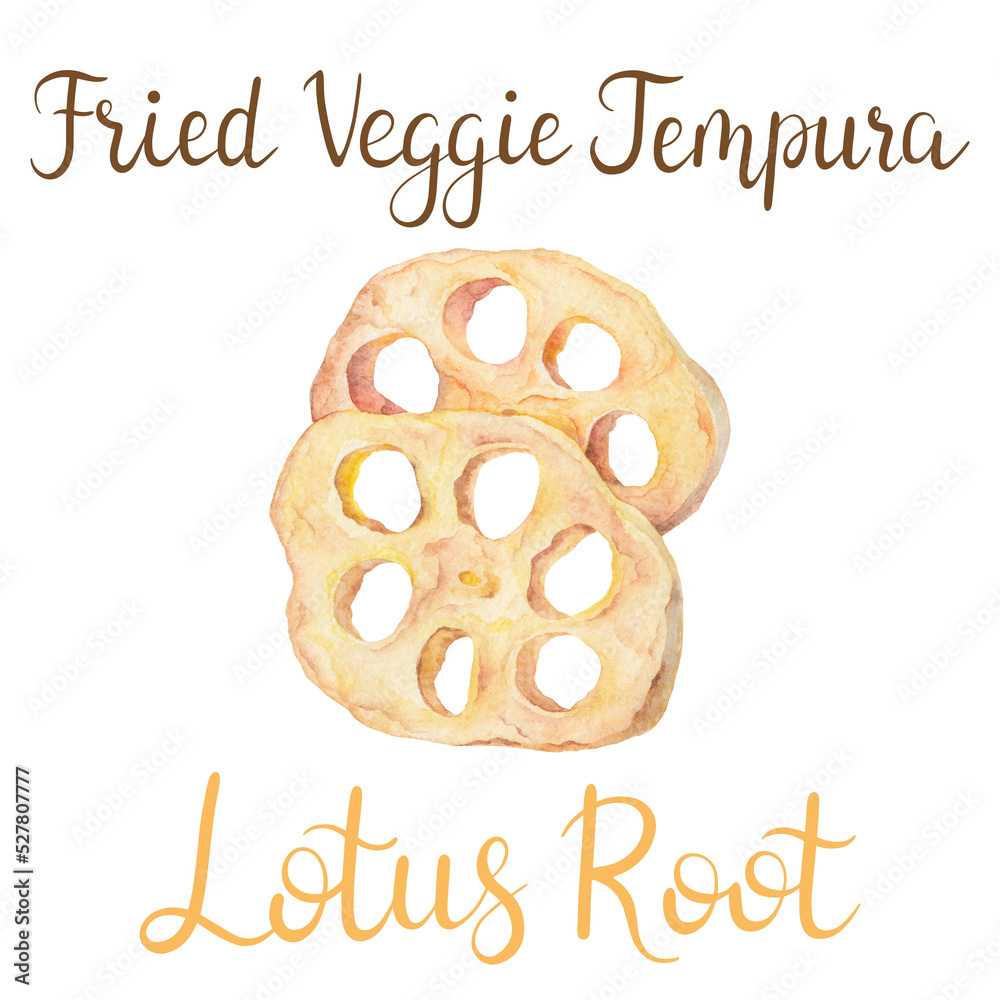 Lotus root Twigim Korean Deep Fries. Crispy fried vegetable tempura ...