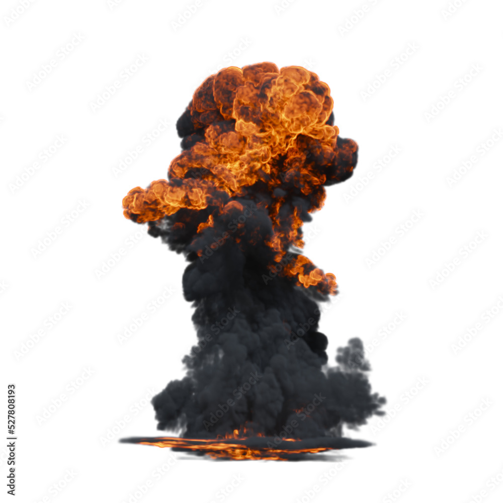 Fiery Explosion Bomb Blast Overlay, Transparent Background PNG Stock ...