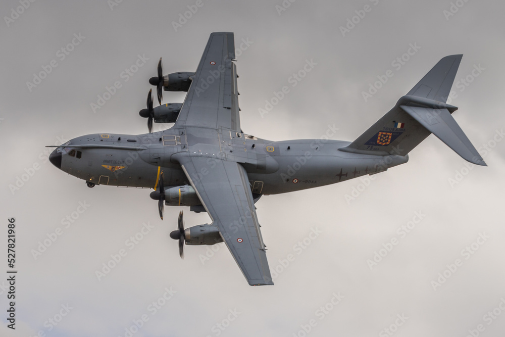 Airbus A 400 M Atlas in flight during an air show Stock Photo | Adobe Stock