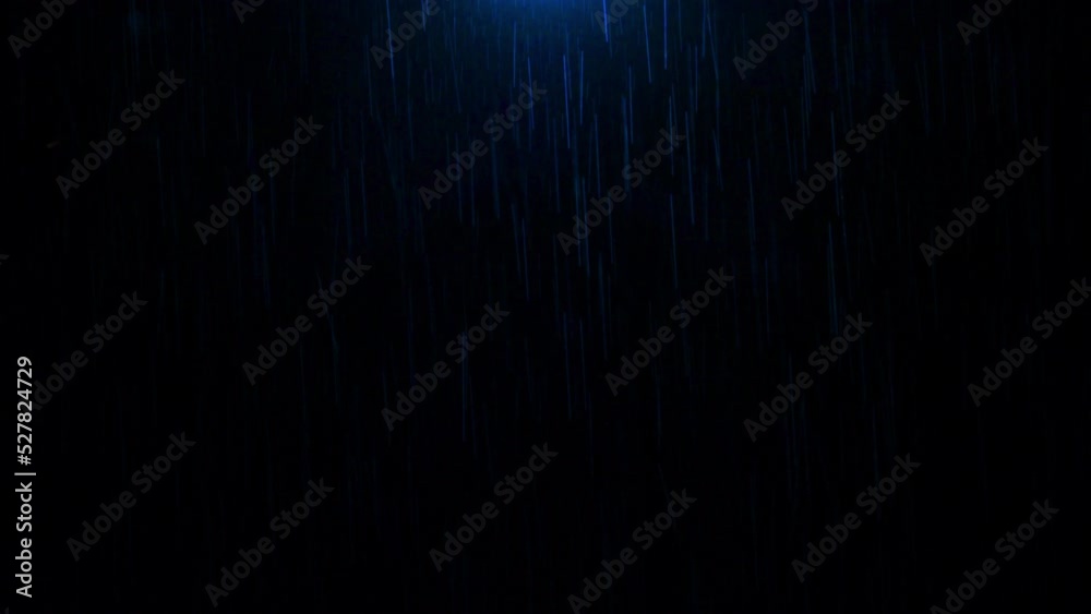 Night rain. 4k Loop Rain Drops Falling in rainy season. Real Rain ...