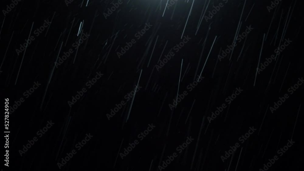 Night rain. 4k Loop Rain Drops Falling in rainy season. Real Rain ...