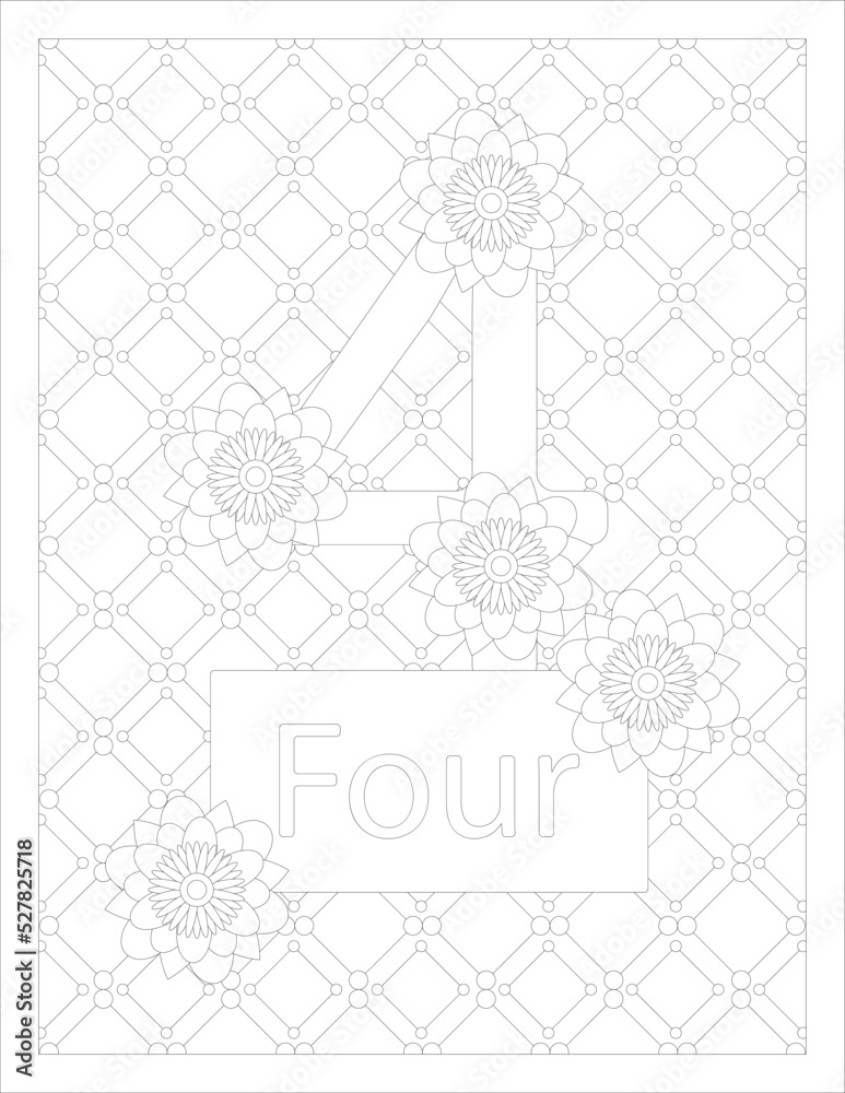 numbers coloring pages,numbers coloring pages for kids and adults ...