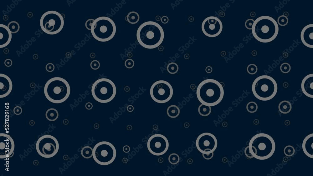 Astrological sun symbols float horizontally from left to right. Parallax fly effect. Floating ...