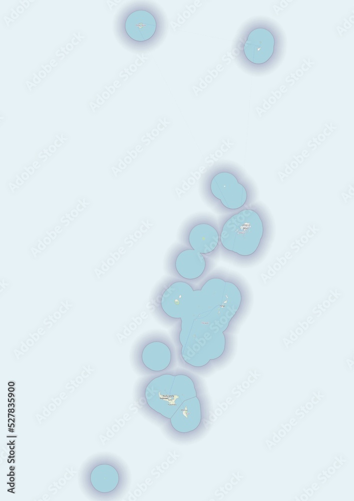 Tonga physical map with important rivers the capital and big cities ...