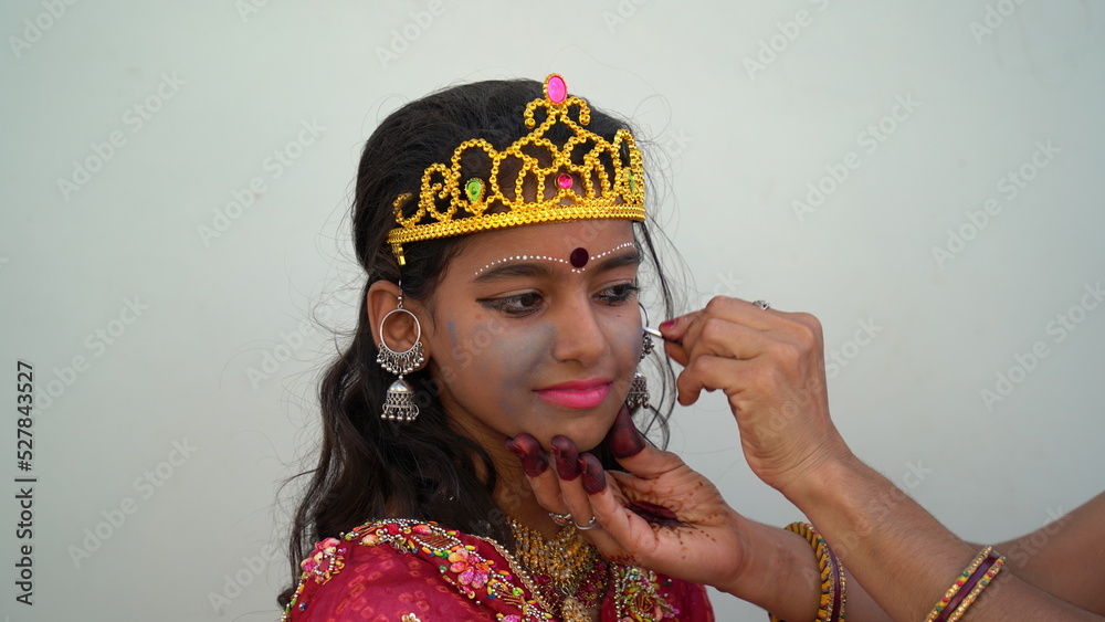 Durga Puja Look Photo-shoot based on agomoni Festival with ethnic look ...