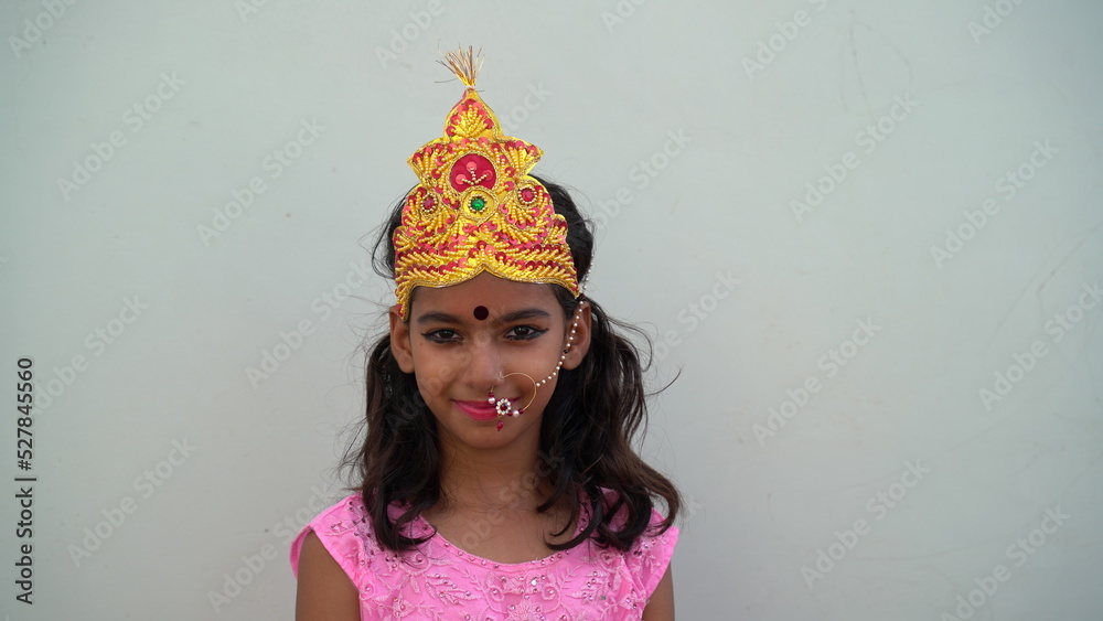 Durga Puja Look Photo-shoot based on agomoni Festival with ethnic look ...