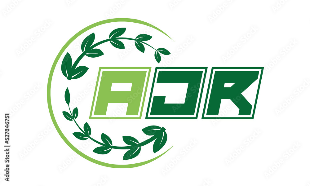 Vetor de AJR Three-letter natural logo design, vector template ...