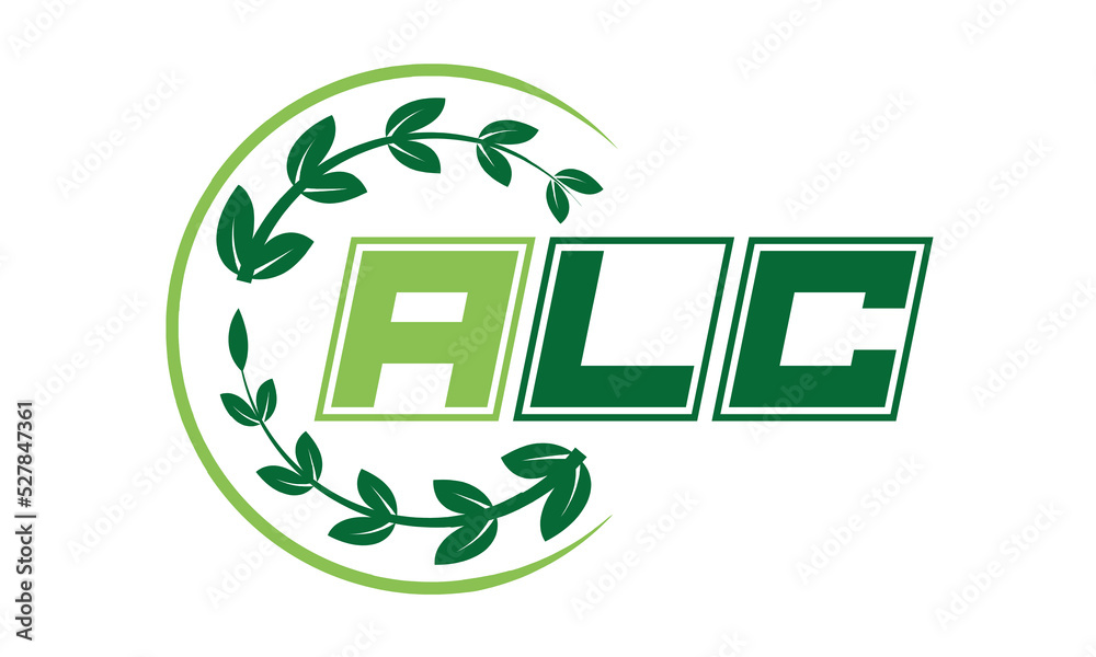 ALC Three-letter natural logo design, vector template. | monogram logo ...