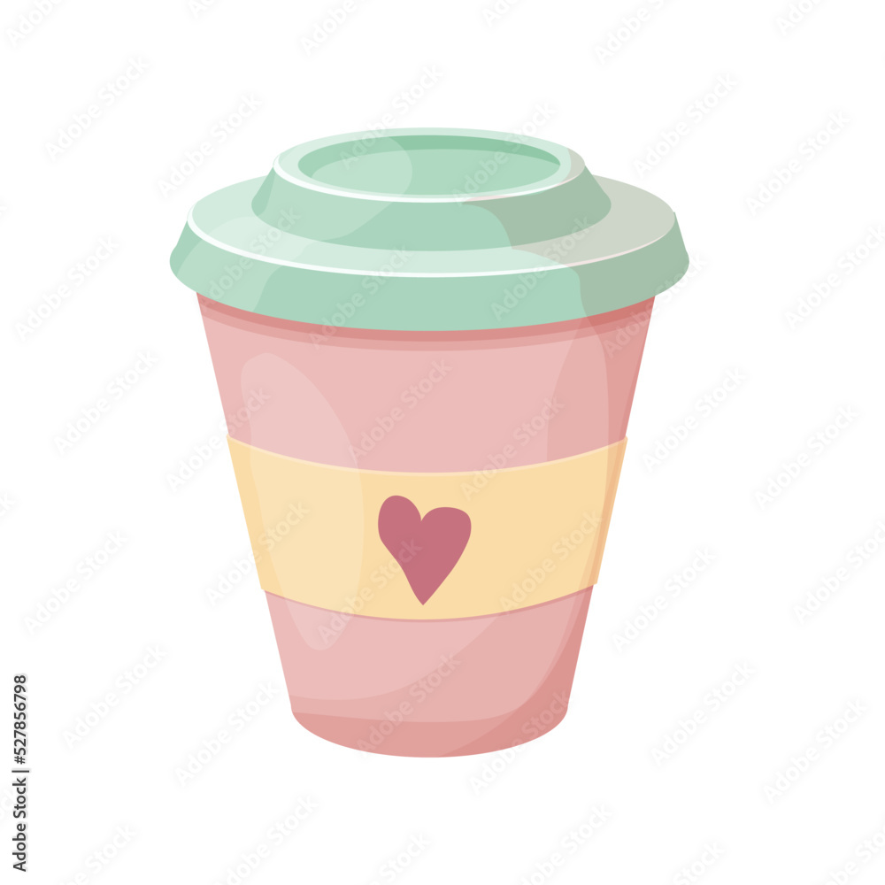 Pink Coffee Cup Clipart