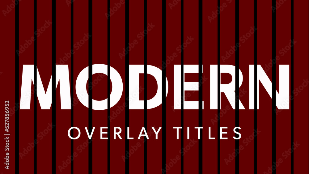 Dynamic Stripes Reveal Overlay Titles Stock Template | Adobe Stock