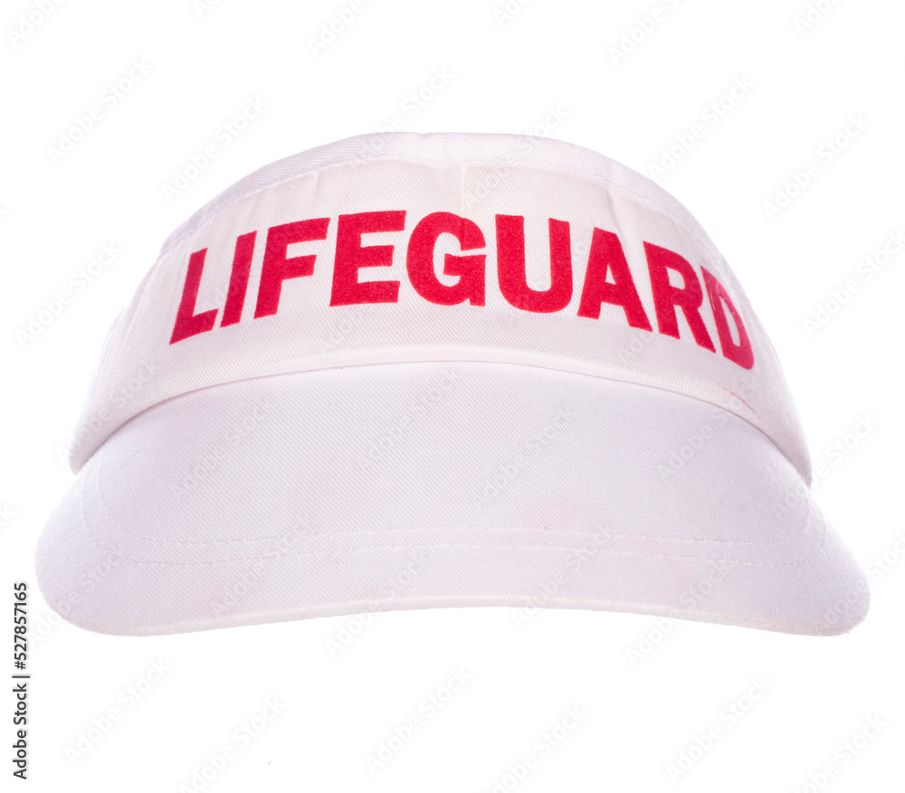 White lifeguard cap on a transparent background Stock Photo | Adobe Stock