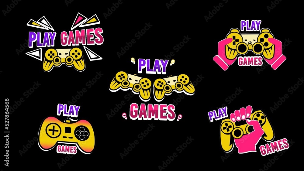 Dynamic Gaming Title Stock Template | Adobe Stock