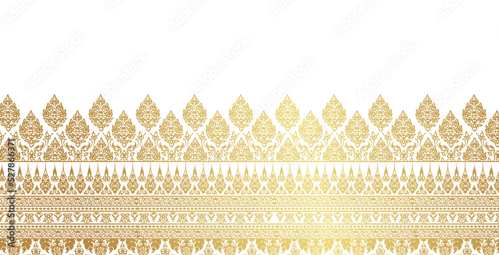 Thai vintage pattern traditional background, modern line Thai pattern ...