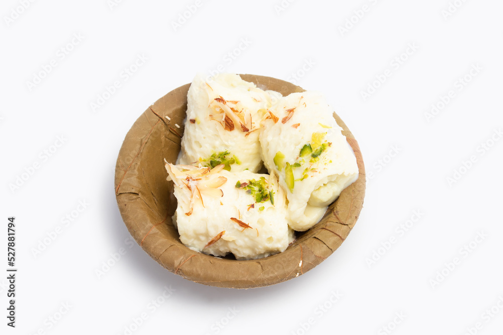 Indian Mithai Bread Malai Roll Rabdi Or Bengali Rabri Is Made Of Soft ...