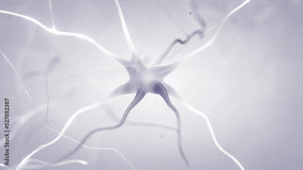 Neuronal firing - neurons communicating via electrical signals ...