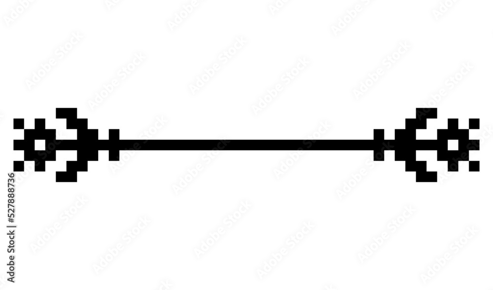 pixel art border divider Stock Vector | Adobe Stock