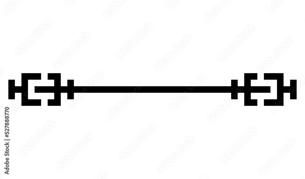 pixel art border divider Stock Vector | Adobe Stock