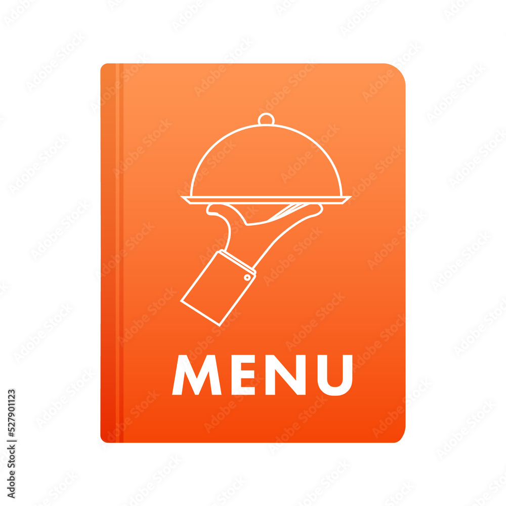 Menu book. Food menu design template. Cafe and restaurant book. Vector ...