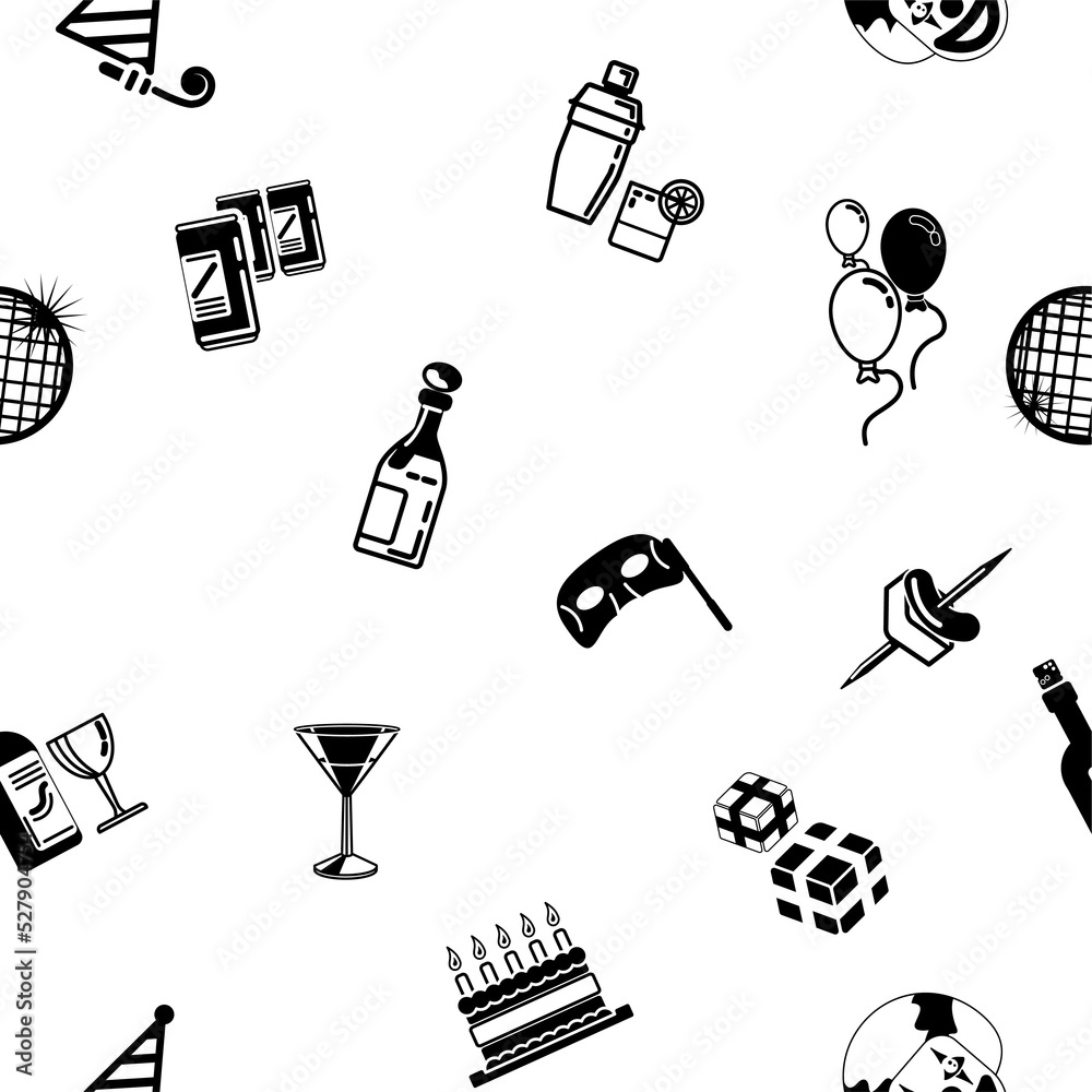 Seamless party background texture Stock Illustration | Adobe Stock