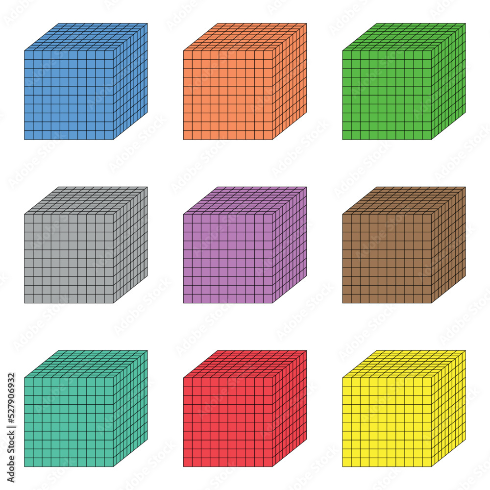Dienes cube blocks. Base ten counting. Place value with base ten blocks ...