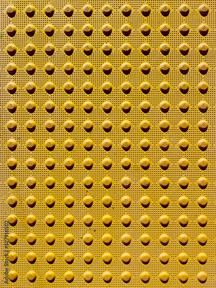 tactile sidewalk crossing yellow raised bumps caution stripe disability ...