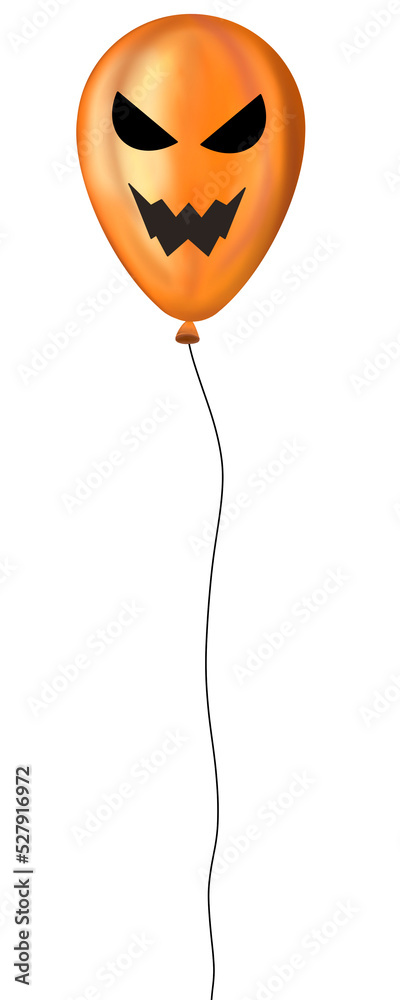 Crazy spooky Balloons on transparent background. Cozy Samhain balloons ...