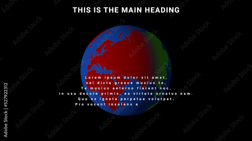 Climate Change Globe Overlay Stock Template | Adobe Stock