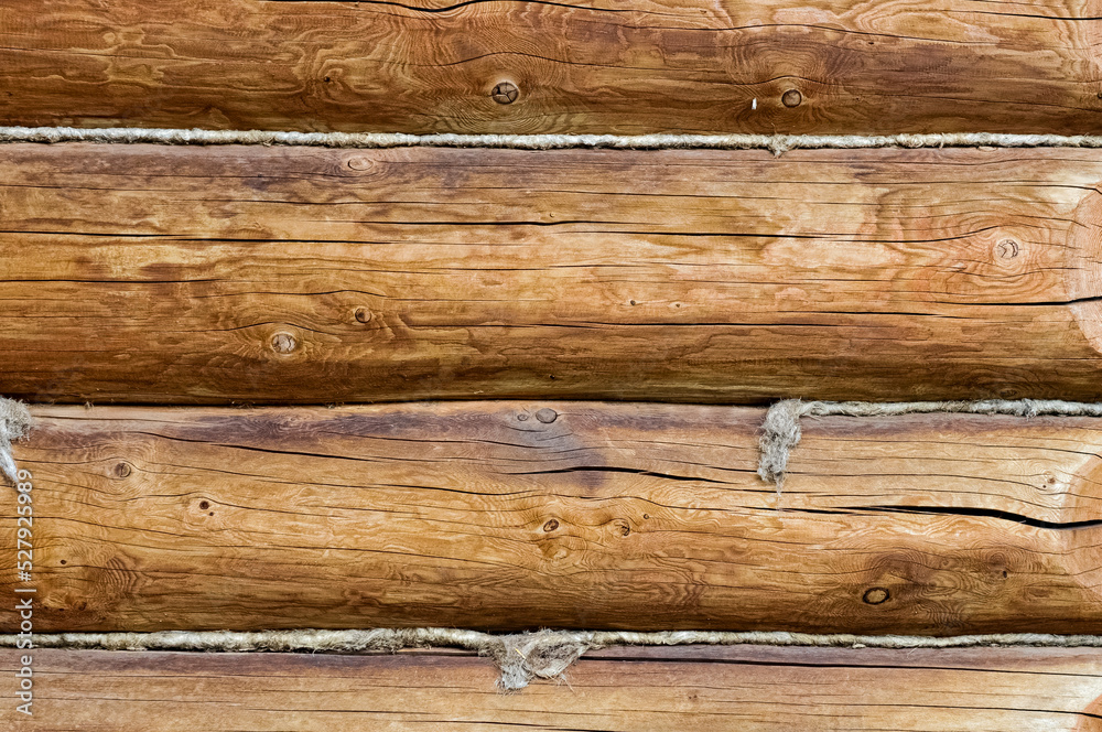 og wall, log bath, log background, logs, pine cylindrical logs, tow ...