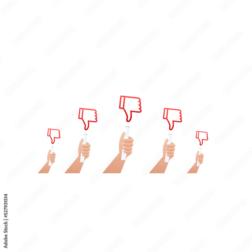 No sign. Cartoon poster with hand holding placard for banner design ...