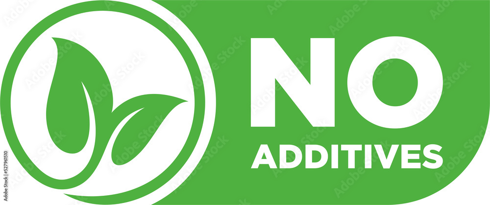 No additives sign for healthy natural food products label - png ...
