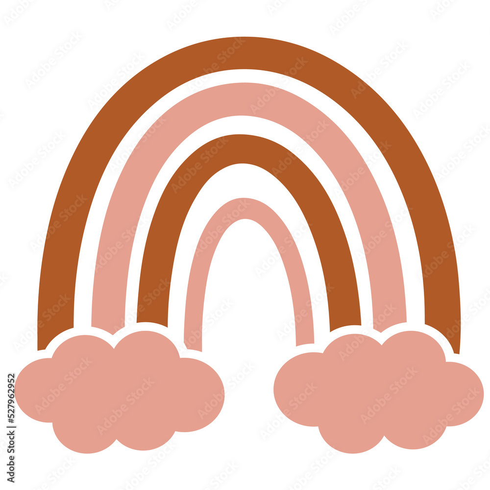 Boho rainbow design Stock Illustration | Adobe Stock