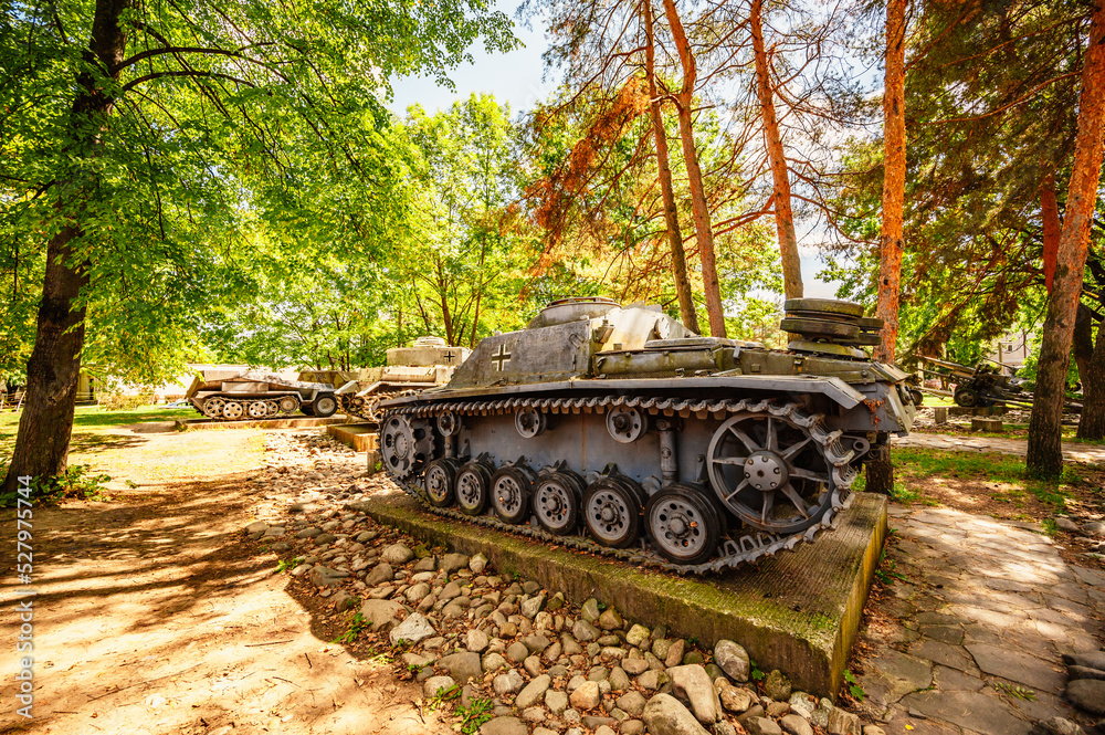 General view of the Museum of Slovak National Uprising, built 1969 ...