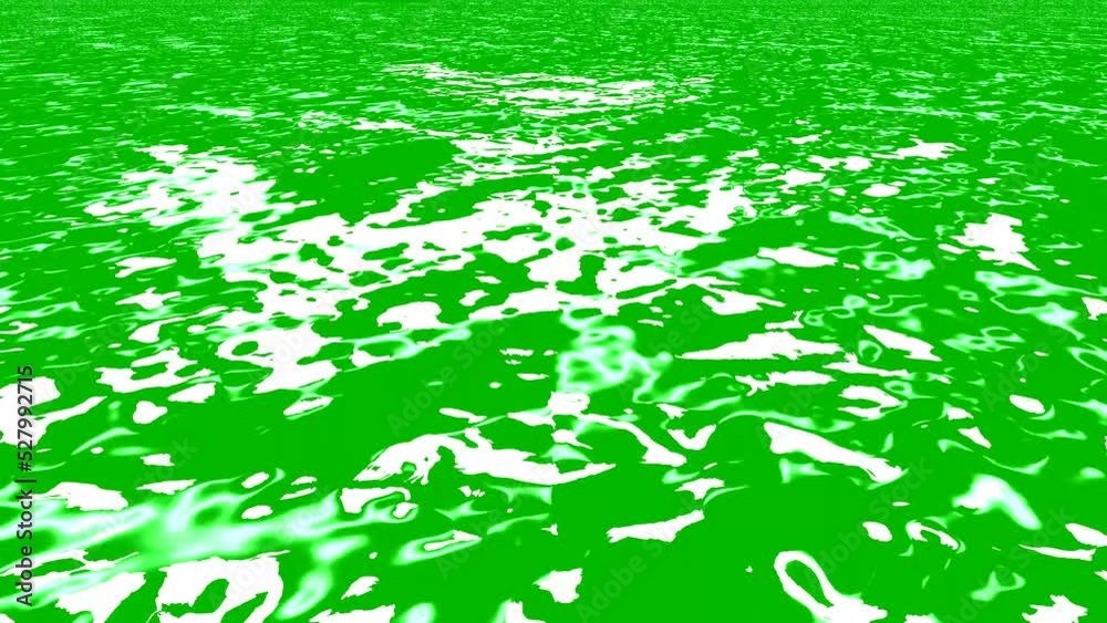 Water waves motion graphics with green screen background Stock ビデオ ...