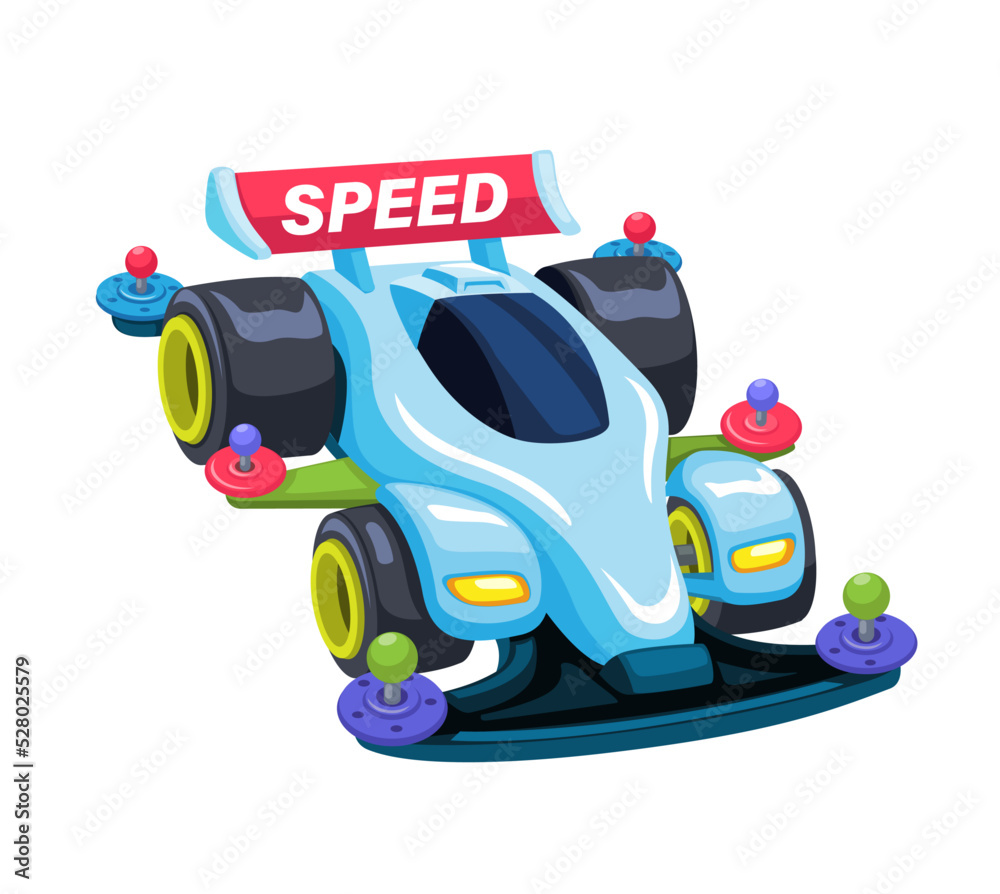 Mini 4wd car toy. racing competition symbol cartoon illustration vector ...