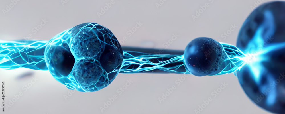 Quantum Entanglement concept with particles and energy flow, entangled ...