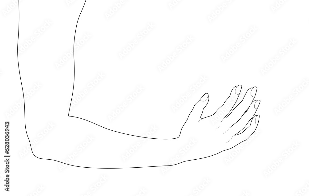 hand gestures symbol sign linear drawing woman arms and hands hugging ...