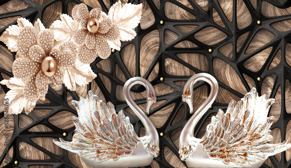 3d wallpaper design for wall wallpapers Stock Illustration | Adobe Stock