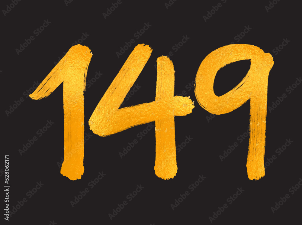 149 Number logo vector illustration, 149 Years Anniversary Celebration ...