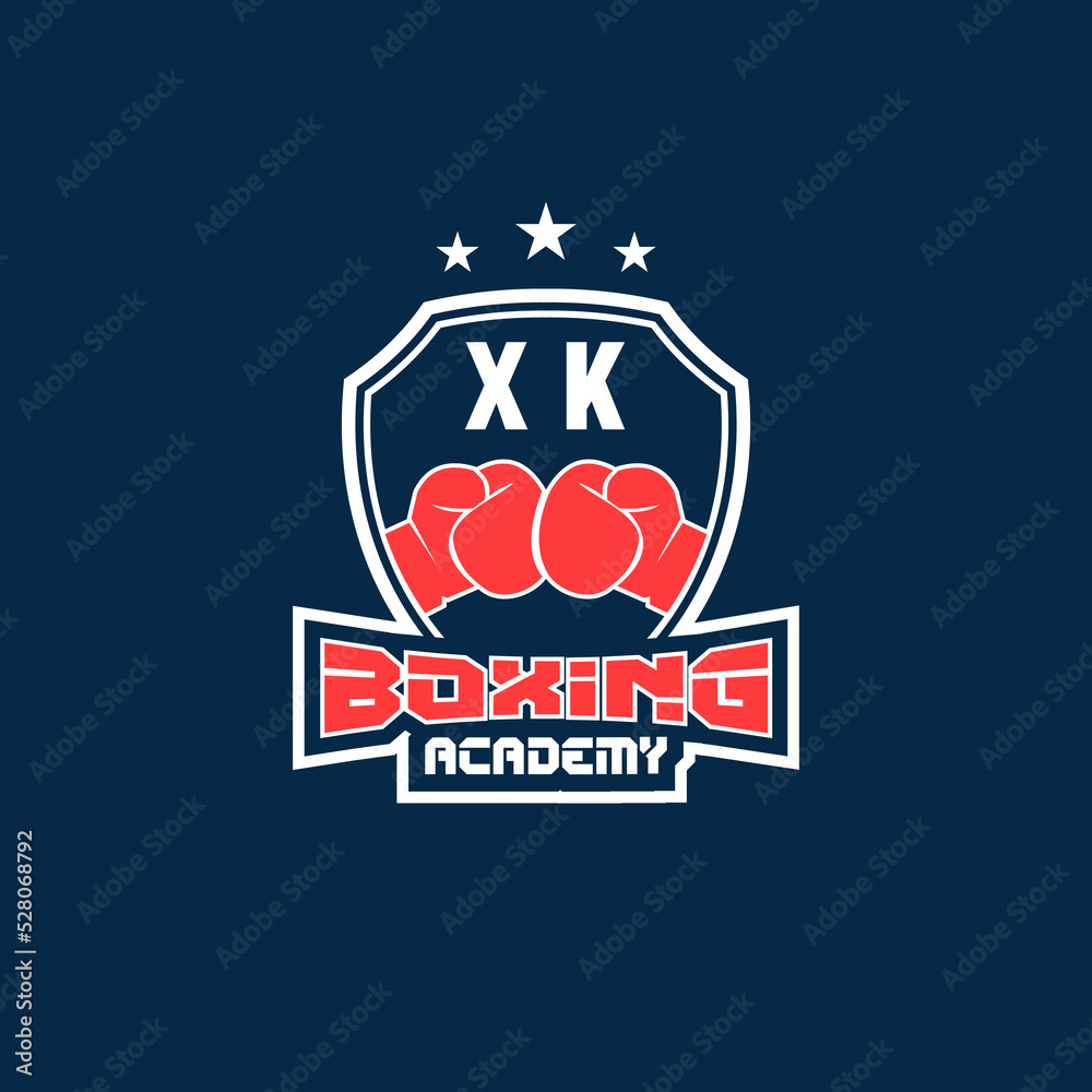 Initial XK Boxing Logo designs, themes, vector, templates and ...