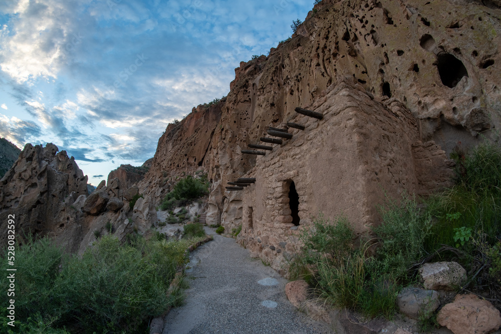 This ancestral Pueblo stone structure at the bottom of a cliff was ...