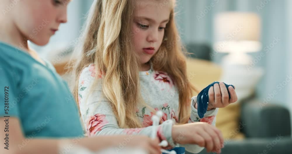Children learning science with slime, molecules and toys together at ...