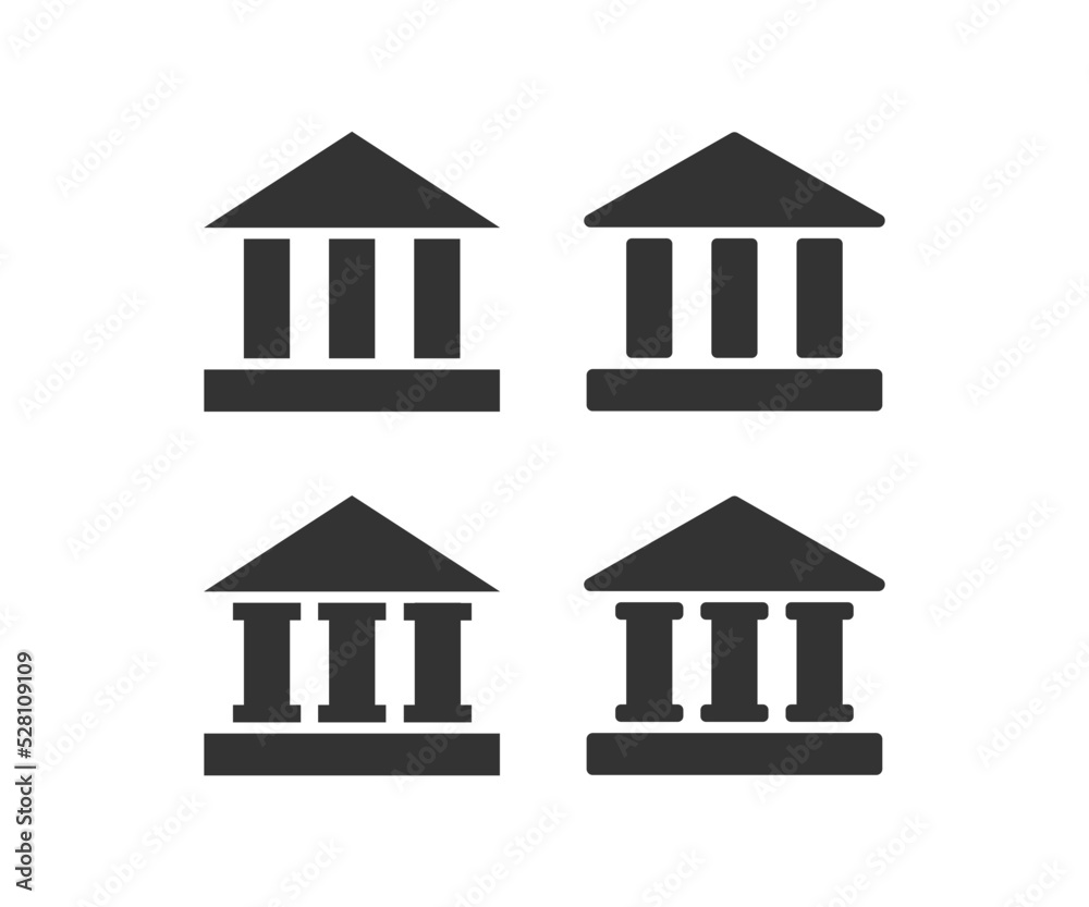 Bank icon. Institute symbol. Sign liblary vector. Stock Vector | Adobe ...